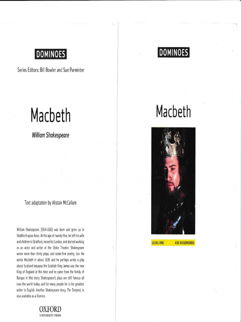 1 Y 2 De Macbeth PDF English Renaissance Plays Theatre