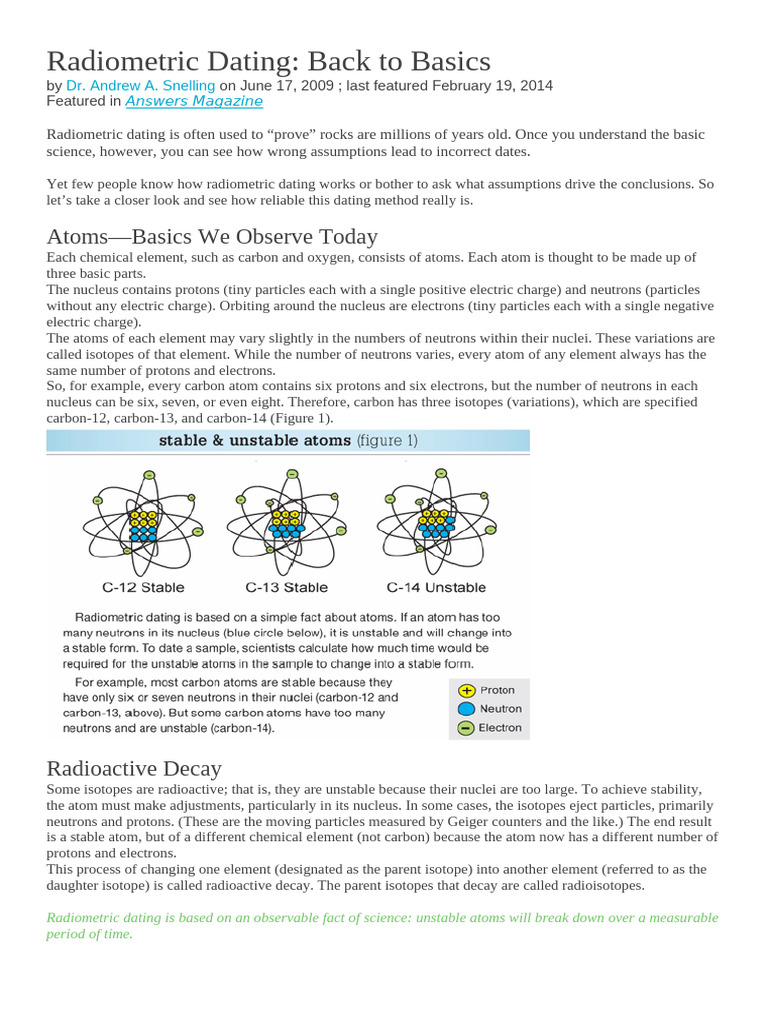 Lesson 8 Radiometric Dating | PDF | Atomic Nucleus | Atoms