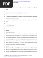 MPPD Model for Respiratory Dosimetry | PDF | Particulates | Respiratory ...
