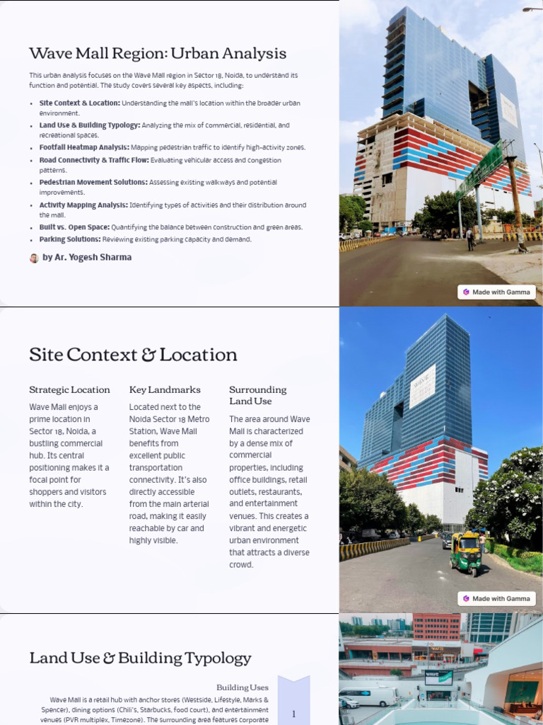 Wave Mall: Access via Metro Station | PDF | Shopping Mall | Traffic