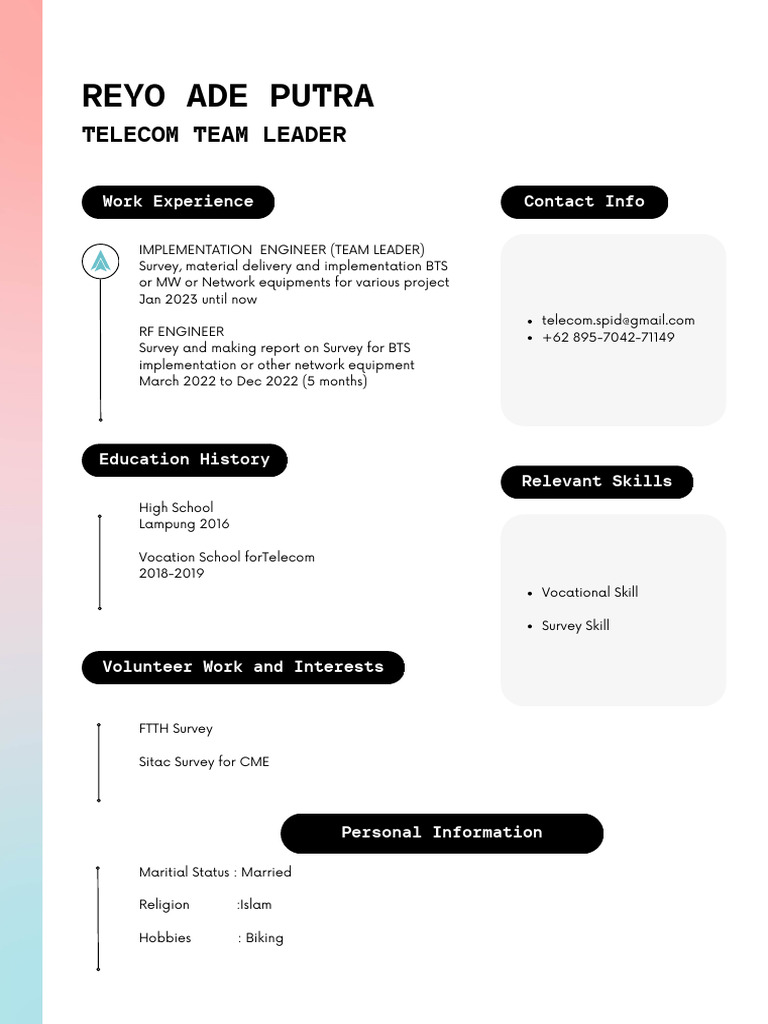 Update Resume Reyo Ade Putra 2023 | PDF