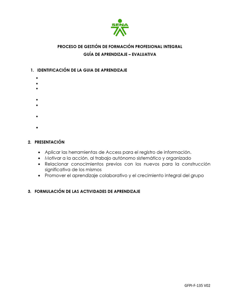 Guia de Aprendizaje Evaluativa | PDF | Software | Base de datos relacional