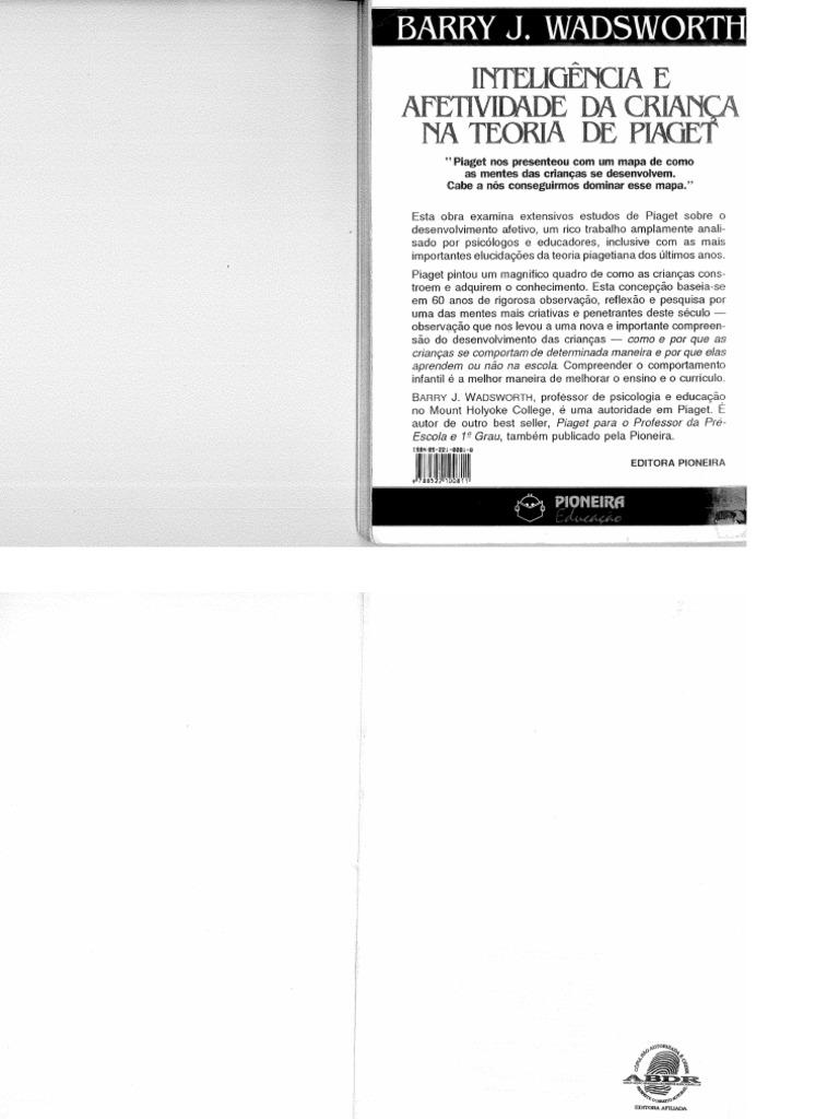 Introd e Cap 1-2 - Inteligência e Afetividade (1) | PDF