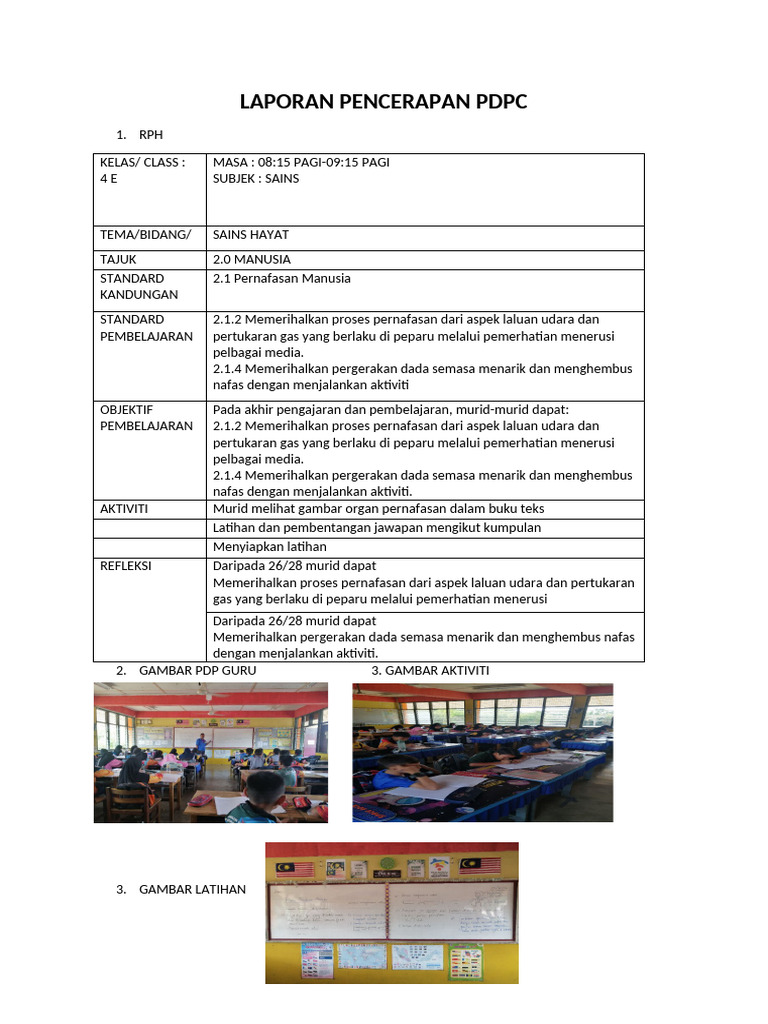 Laporan Pencerapan PDPC | PDF