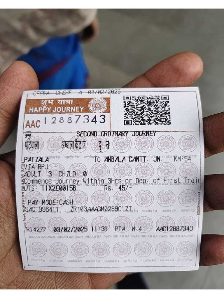 Train Ticket | PDF