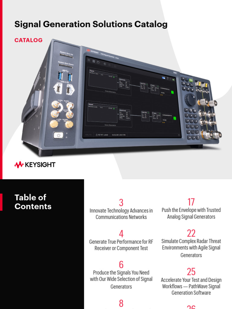 Keysight Signal Generator Overview | PDF | Hertz | Radar