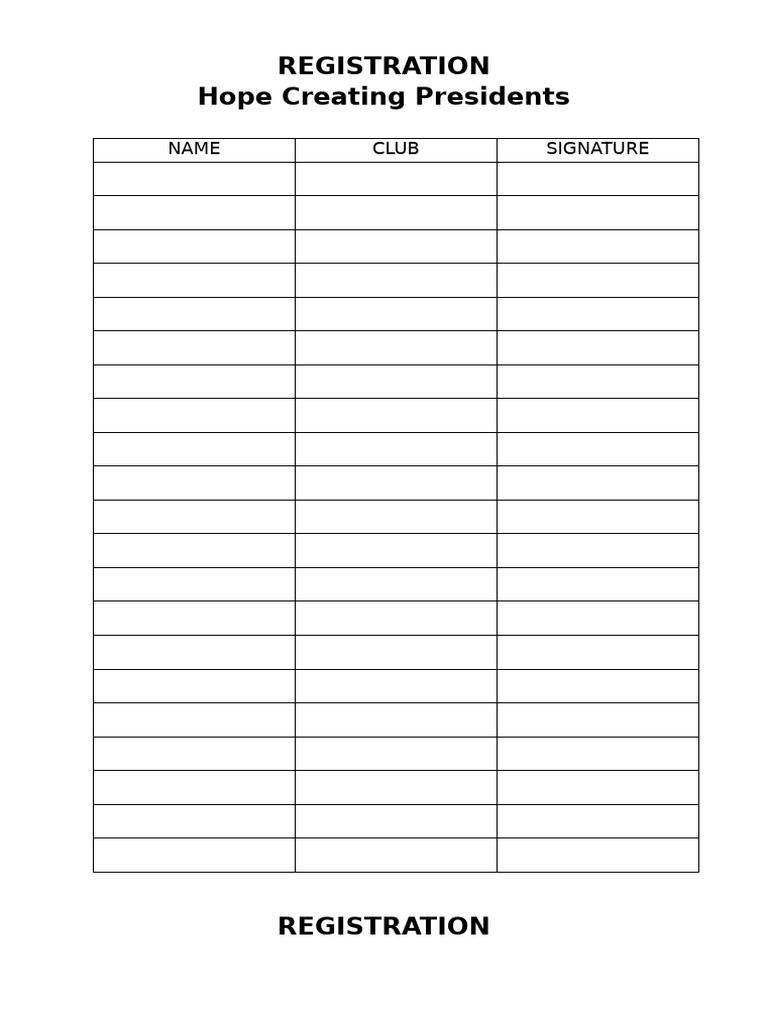 REGISTRATION Forms | PDF