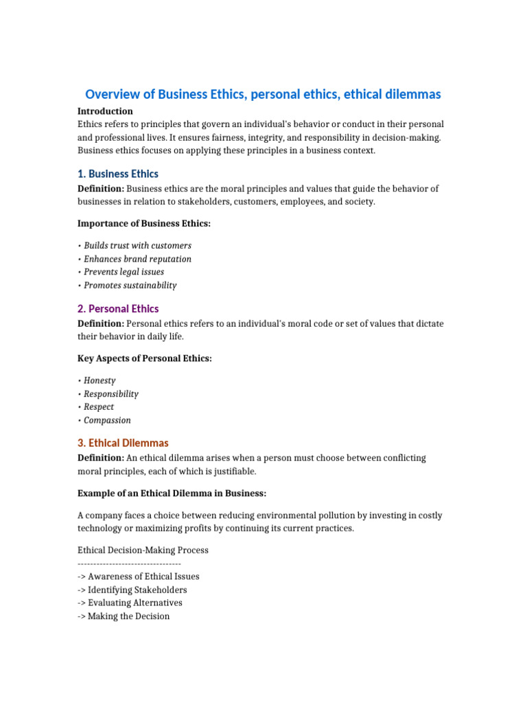 Business_Ethics_Notes | PDF