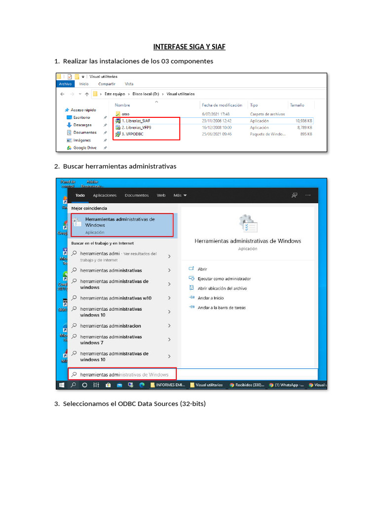 INTERFASE SIGA Y SIAF | PDF