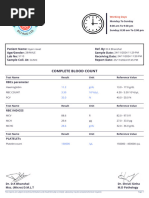 CBC Test Report Format Example Sample Template Drlogy Lab Report | PDF ...