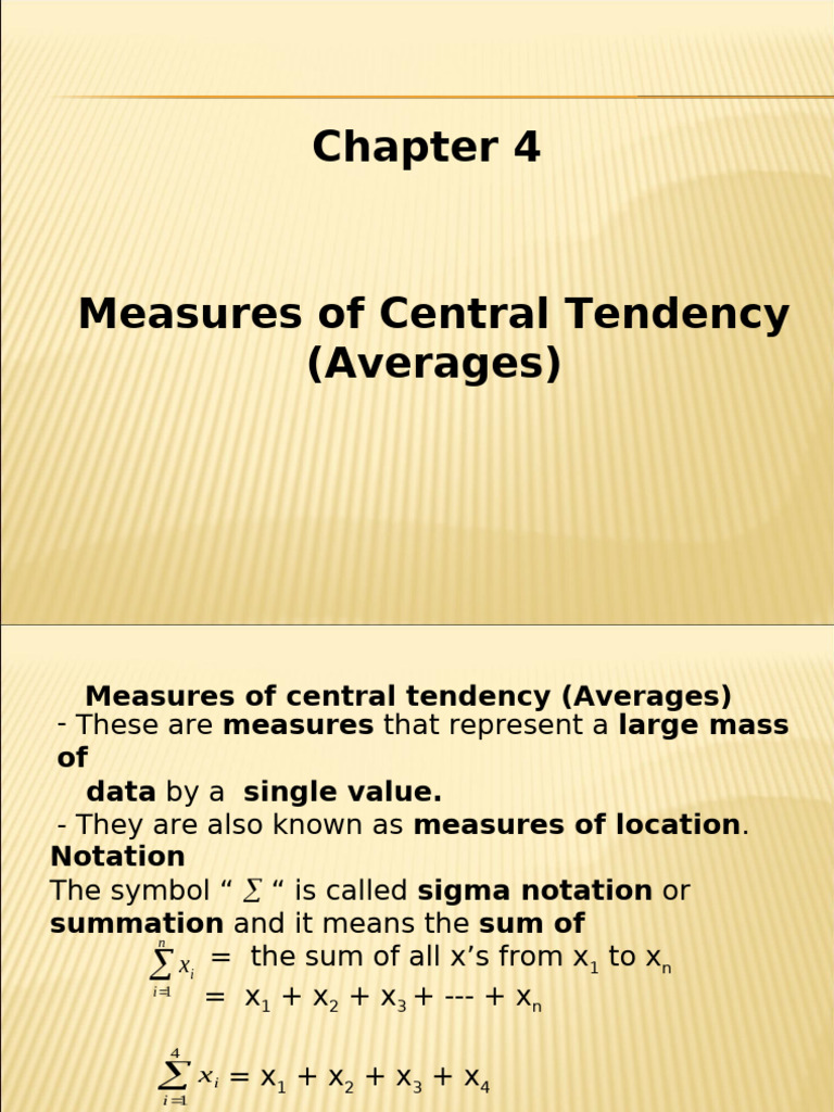Chapter 4 Intro To Statistics | PDF | Skewness | Mean