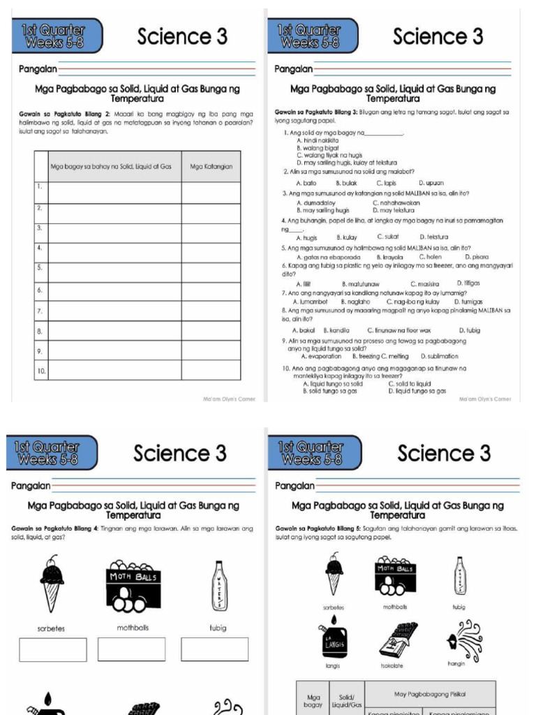 Worksheet q1 Week 5 | PDF