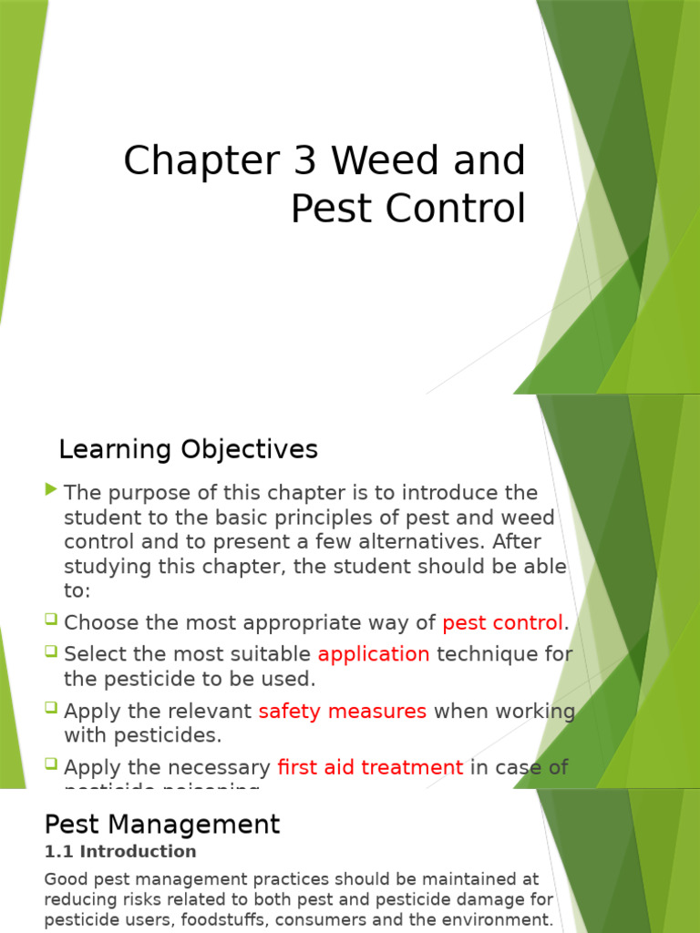 Chapter 3 Pest Control Sax (1) | PDF | Pesticide | Pest (Organism)