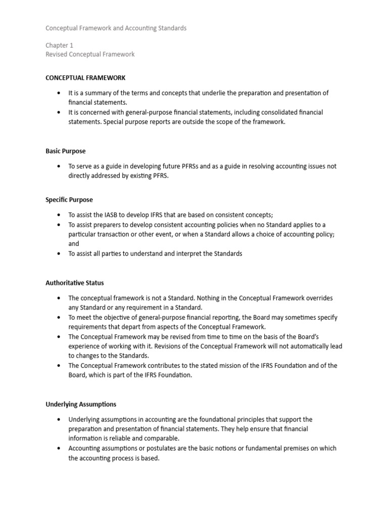 IASB Conceptual Framework Overview | PDF | Expense | Historical Cost