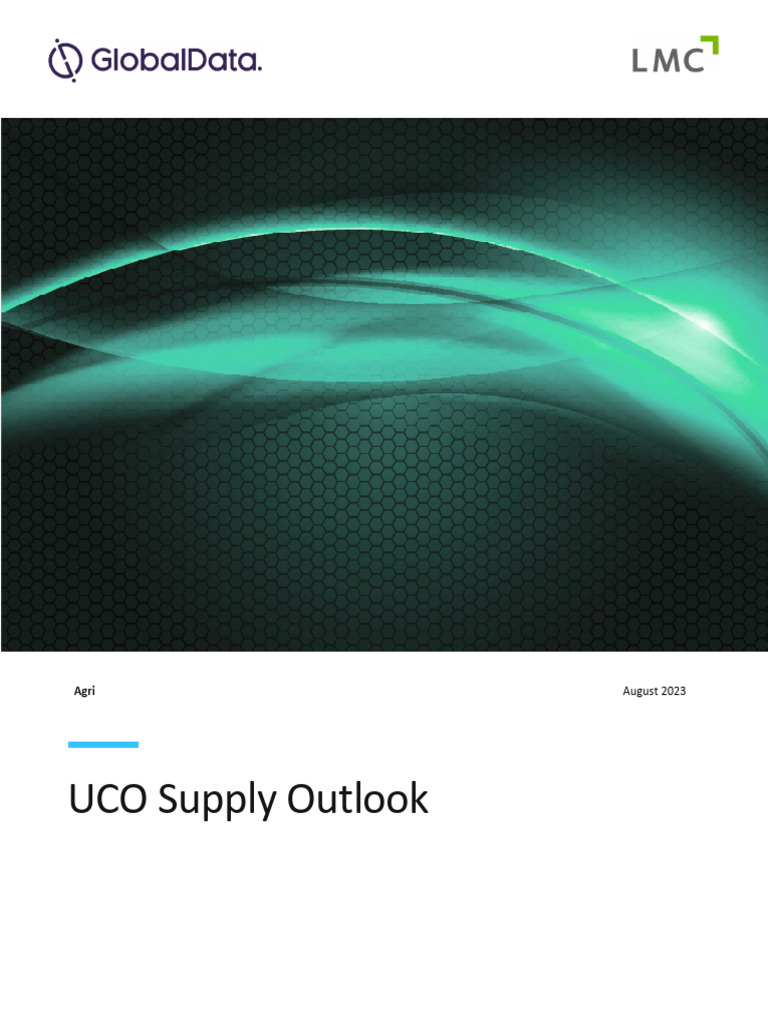 Global Used Cooking Oil Supply Trends | PDF | Biofuel | Renewable Fuels