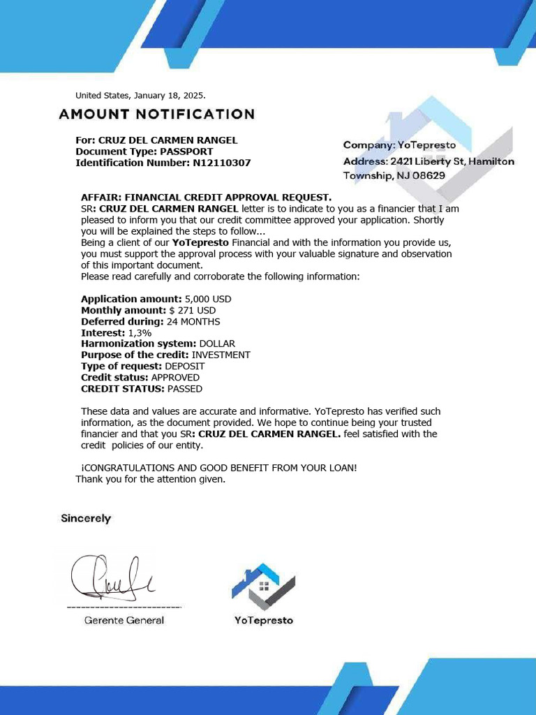 Carta de Aprobacion Cruz Del Carmen Rangel | PDF