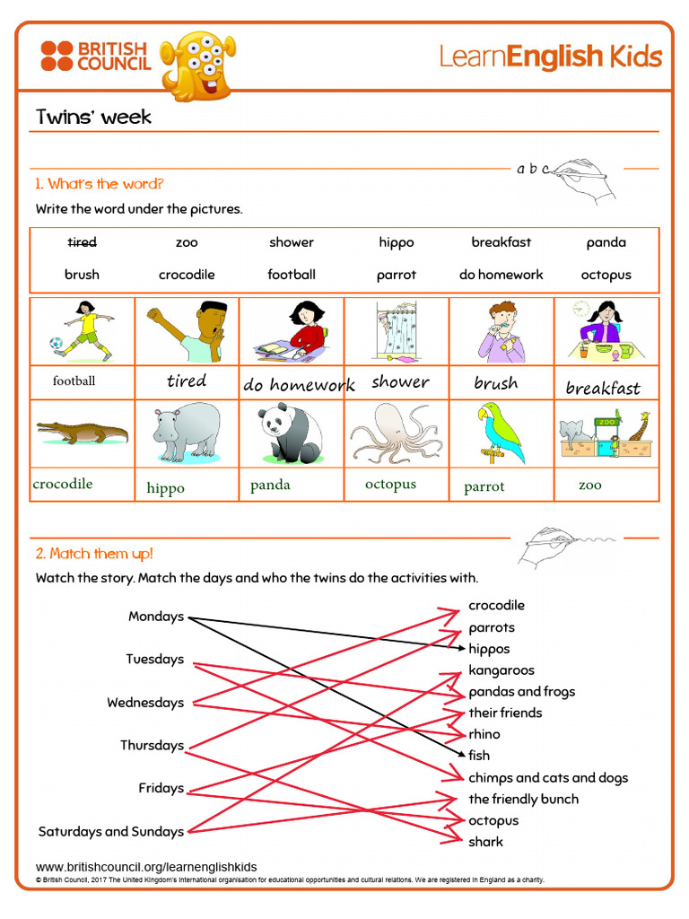 Twins' Week Activities for Kids | PDF