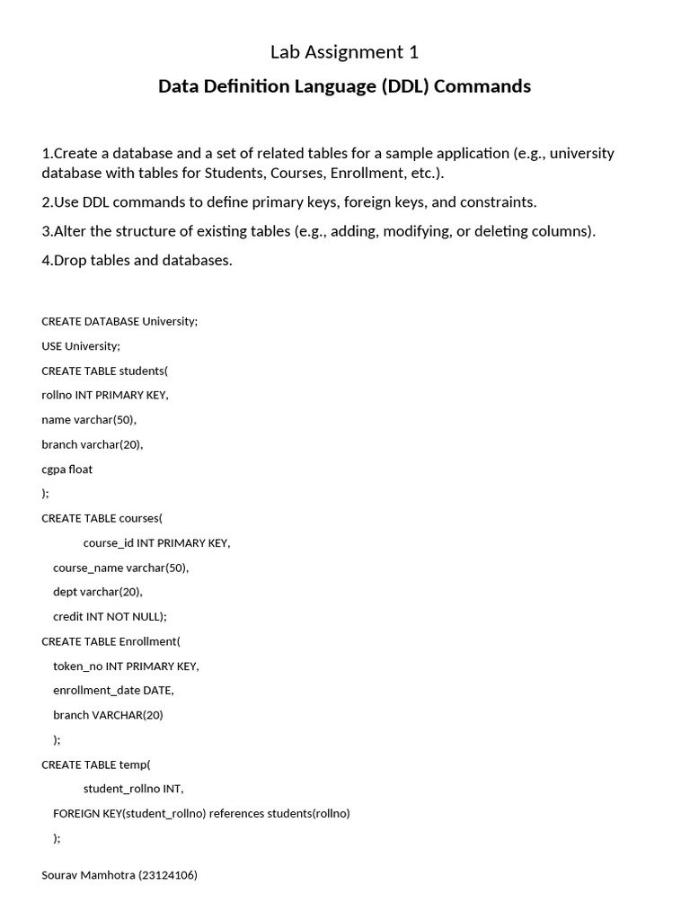 DBMSLAB (1) | PDF | Computer Programming | Databases DBMSLAB (1) | PDF | Computer Programming | Databases