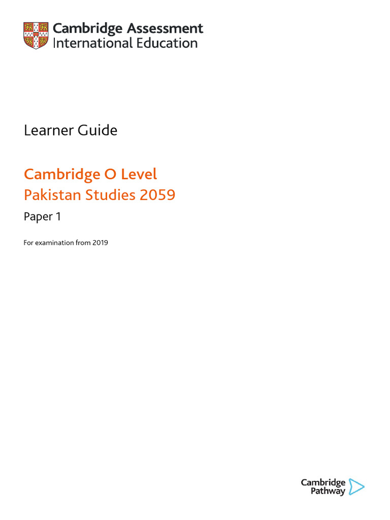 2059 Learner Guide Paper 1.1 | PDF | Knowledge | Question