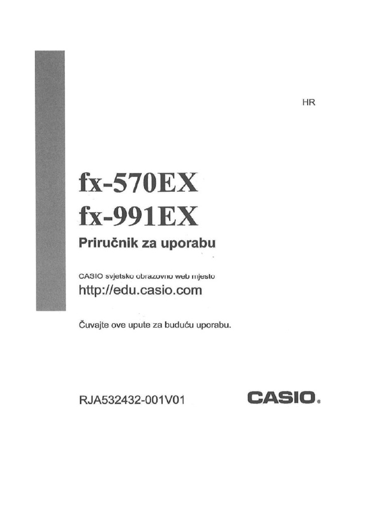 Casio FX 991ex Prirunik Za Uporabu - Compress | PDF