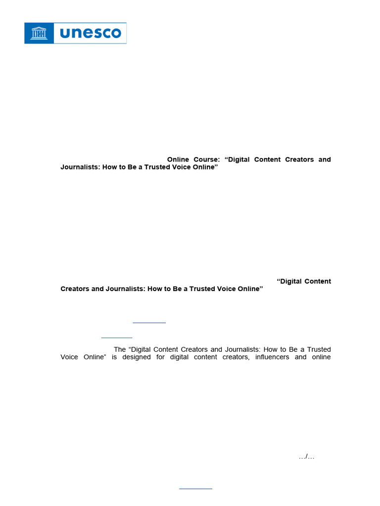 672 - MIL - Circular Note - UNESCOs Initiatives With Digital Content ...