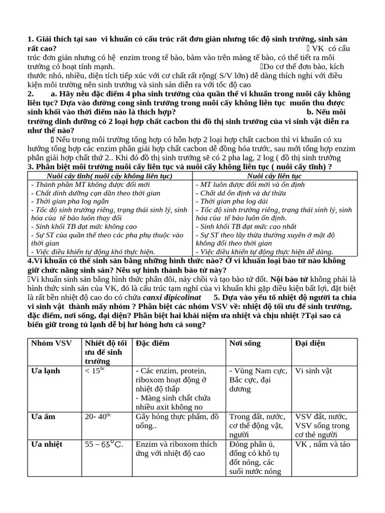 ĐÁ SINH TRƯỞNG VSV | PDF