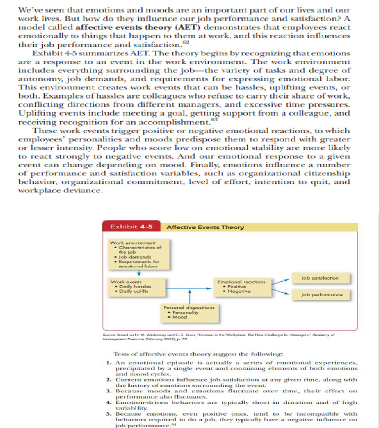 Affective Events Theory | PDF