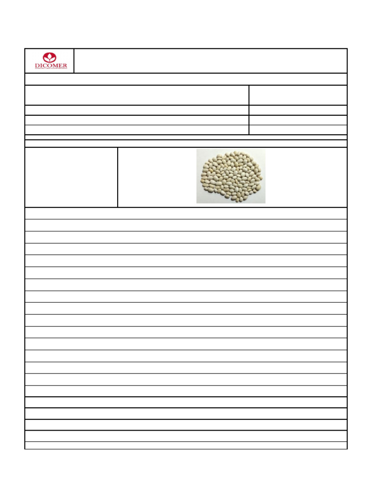 FT Frijol Blanquillo | PDF | Frijol