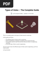 Types of Holestypes of Holes - The Complete Guide - The Engineer's ...