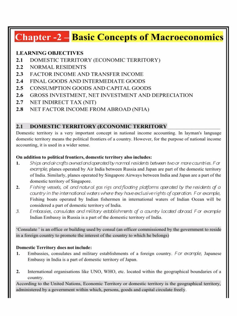 Macroeconomics important terms | PDF