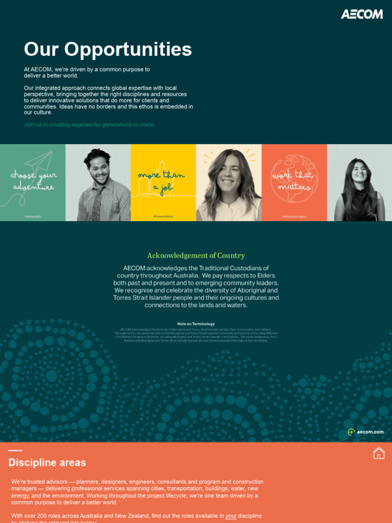 AECOM ANZ Grad 2024 Job Opportunities | PDF | Engineering | Rail Transport