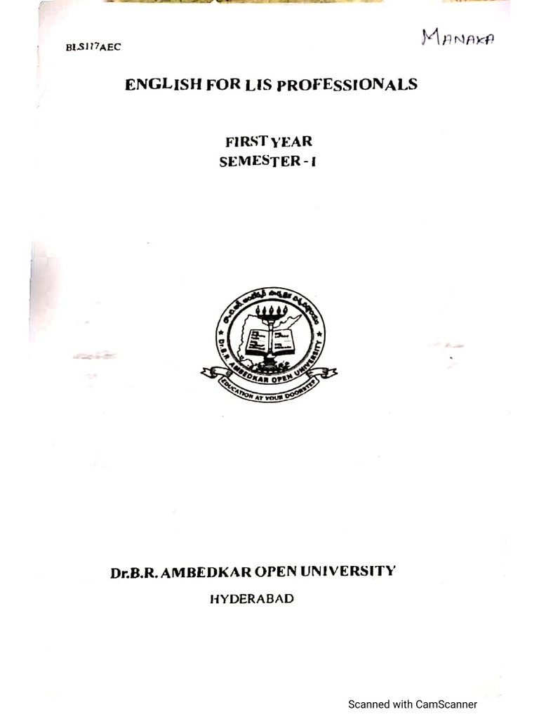 01 - LIS English Textbook | PDF