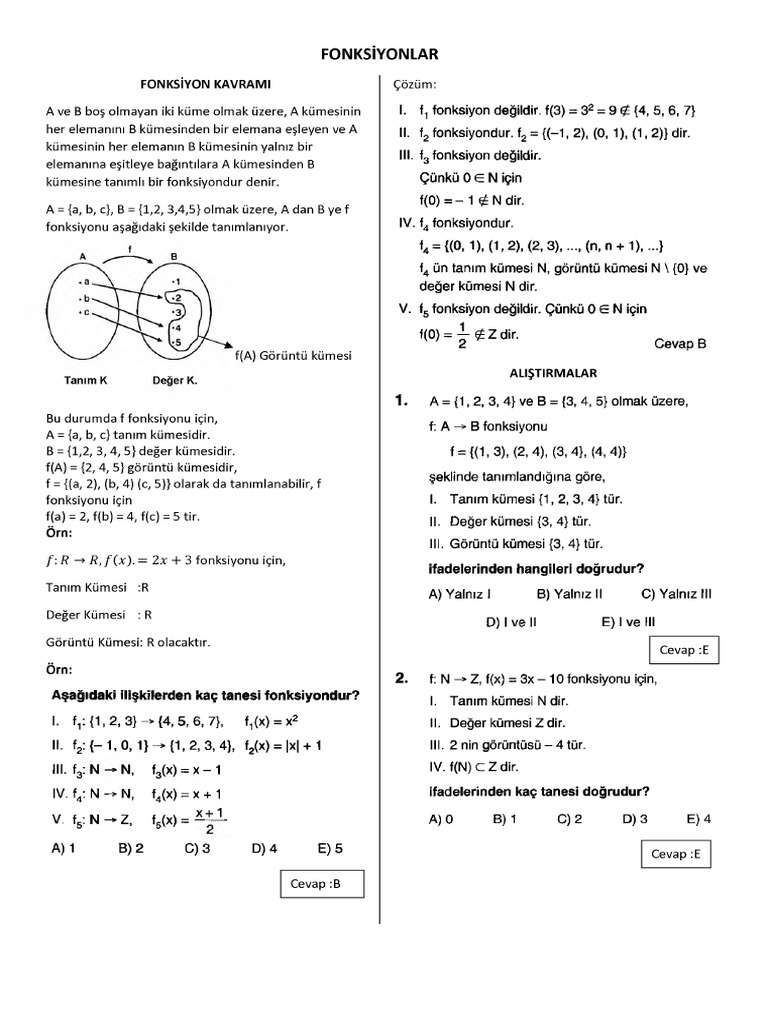 3.Fonksiyonlar | PDF