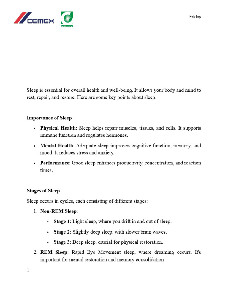 Sleep, Sleep, Sleep | PDF