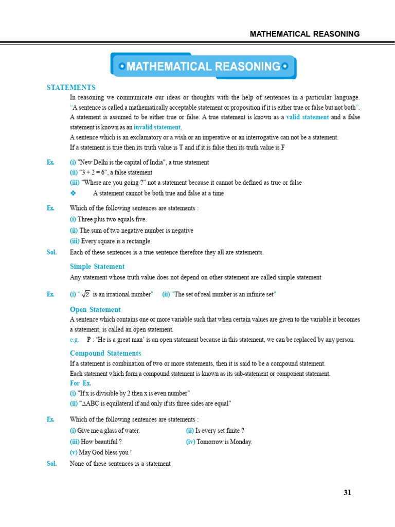 Understanding Mathematical Statements | PDF | Contradiction | If And ...