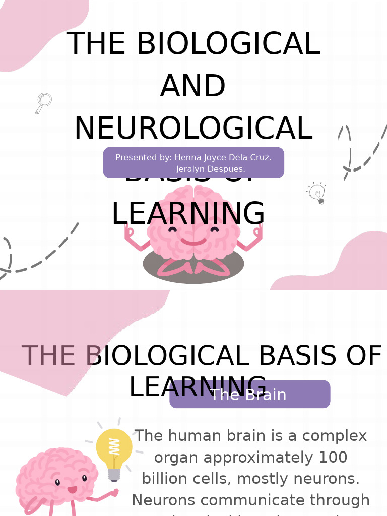 Biological and Neurological Basis of Learning | PDF | Brain | Learning