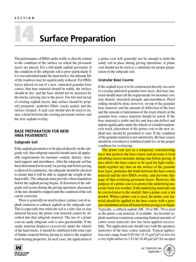 HMA Pavement Base Preparation Guide | PDF | Road Surface | Materials