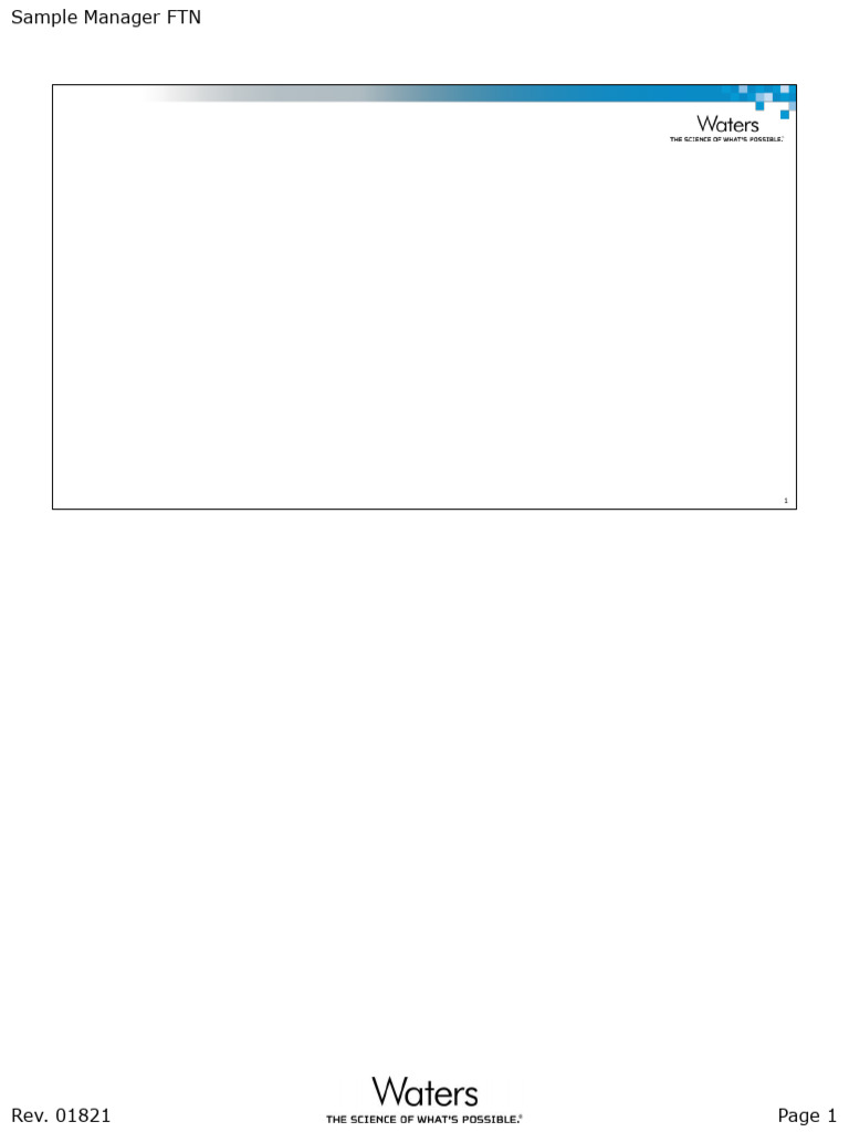 Section 6 Sample Managers Flow Through Needle | PDF | Valve | Pump