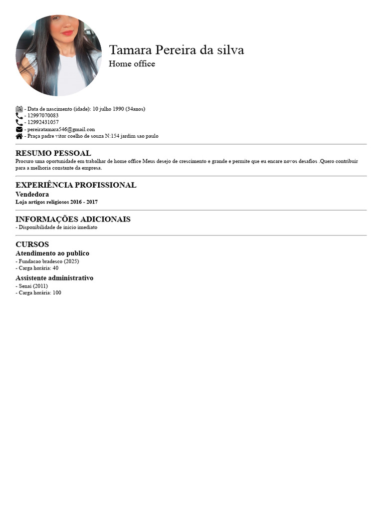 Meu Currículo | PDF