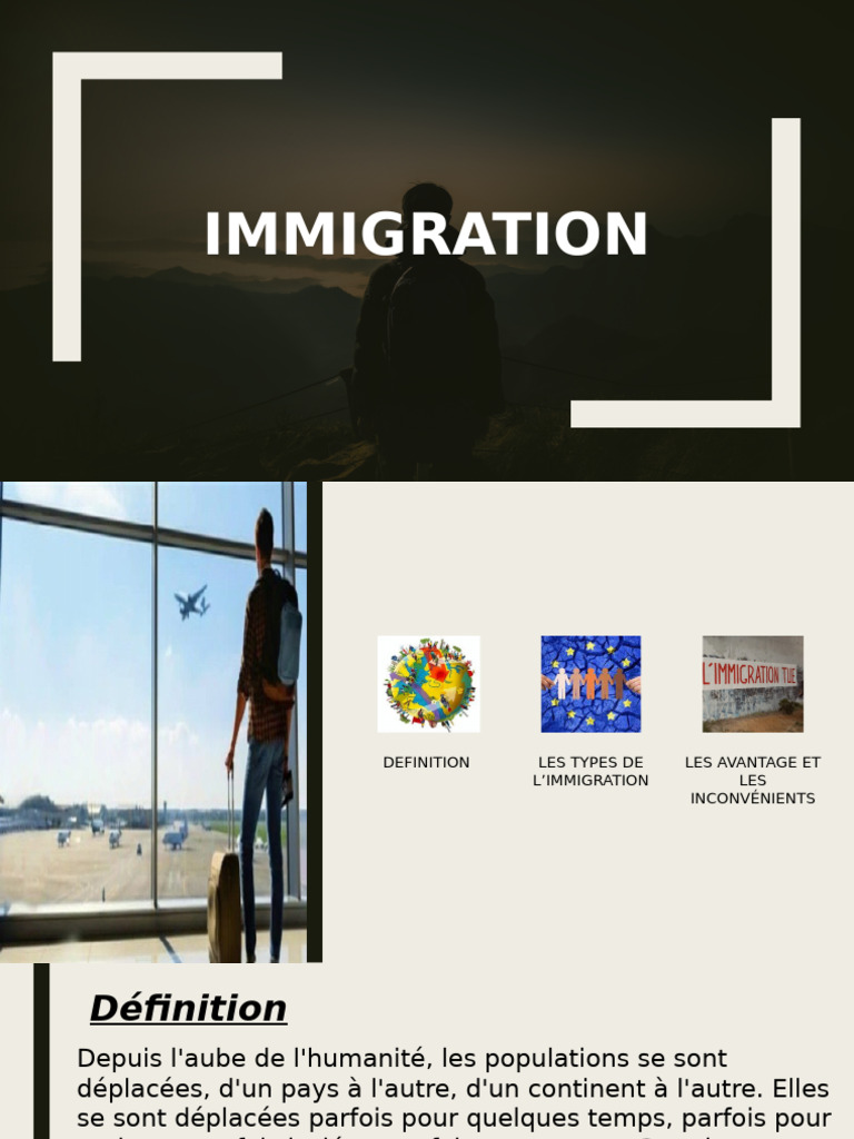 Types et enjeux de l'immigration | PDF | Migration humaine | Réfugié