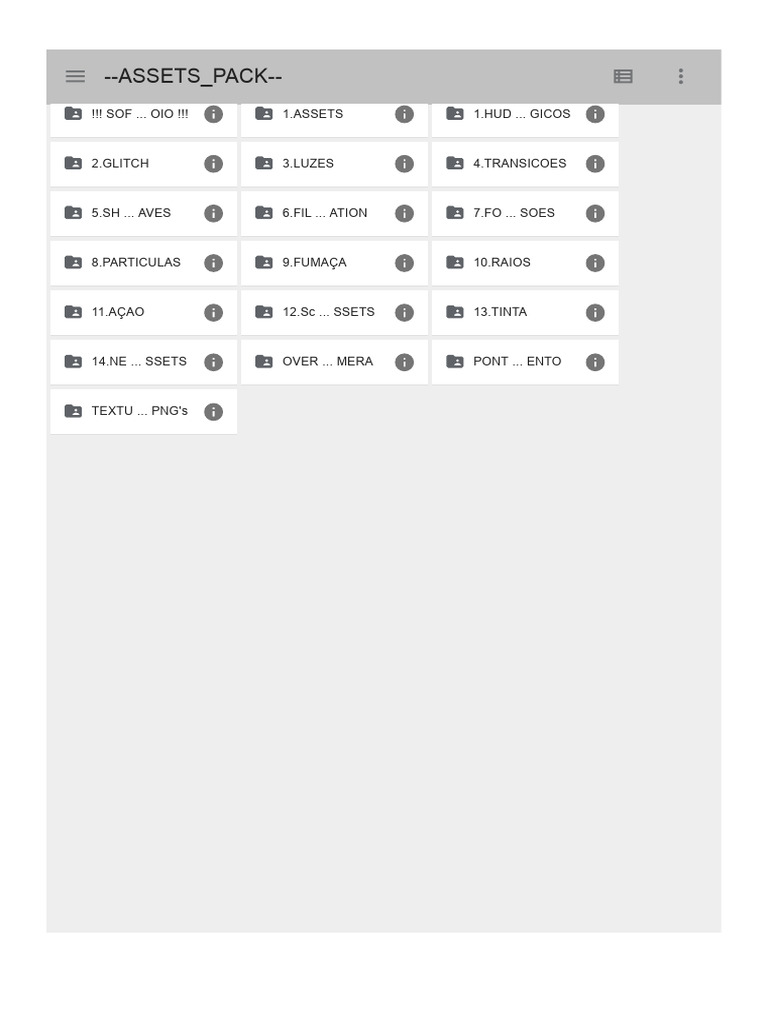 Assets - Pack Google Drive | PDF