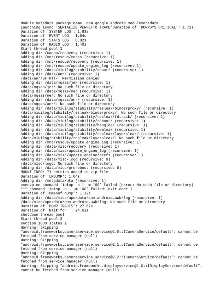 Bugreport Emerald - Global AP3A.240905.015.A2 2025 02 01 06 07 14 Dumpstate - Log 12694 | PDF ...