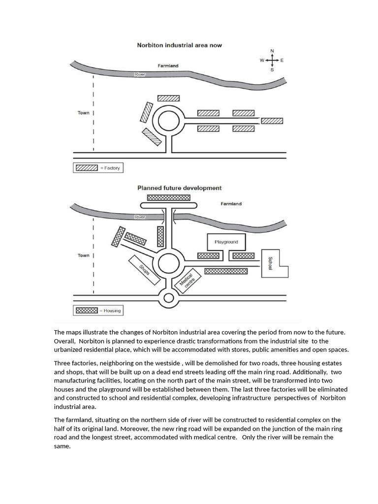 The Maps Illustrate The Changes of Norbiton Industrial Area Covering ...