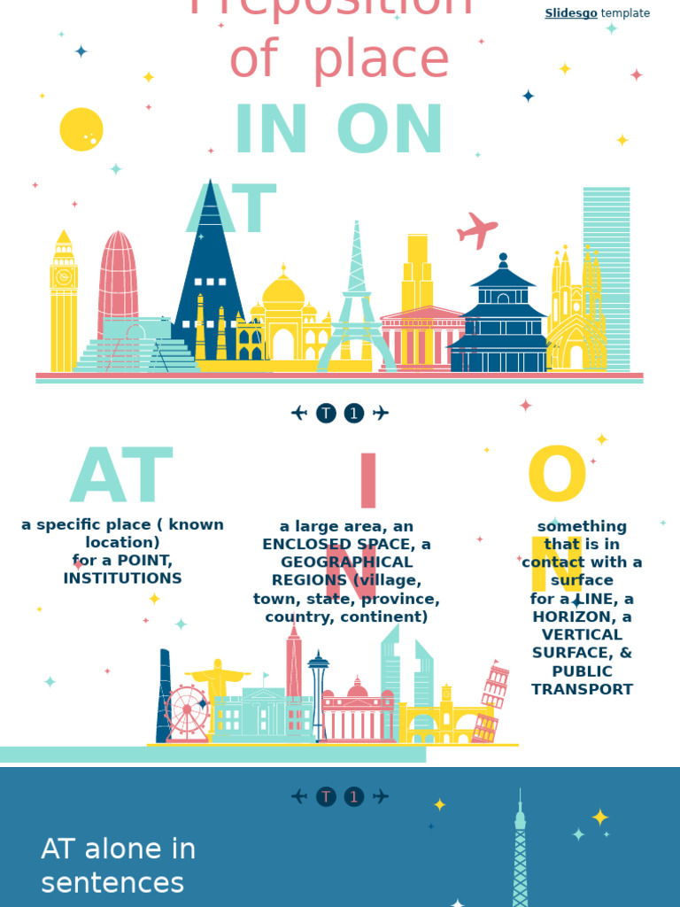 Prepositions of Place Guide | PDF