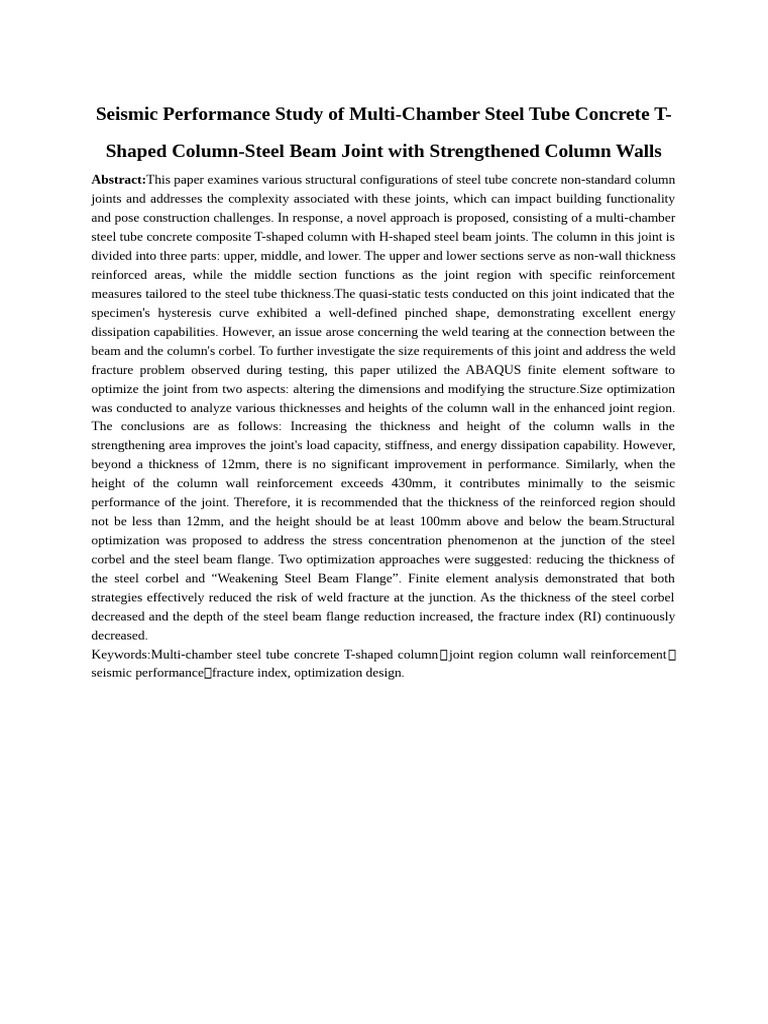 英文改 | PDF | Deformation (Engineering) | Beam (Structure)