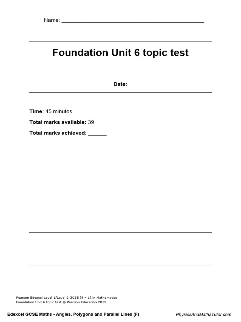 Angles, Polygons and Parallel Lines (F) | PDF | Triangle | Euclid