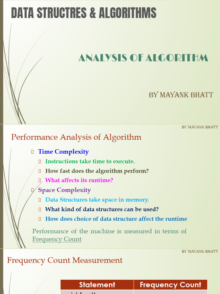 4 - Analysis of Algorithms | PDF | Algorithms | Applied Mathematics