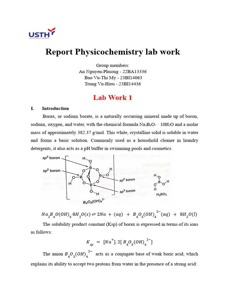 Report 1+2_ Group An NP, Trung VH, Bảo VTM | PDF | Acid | Titration