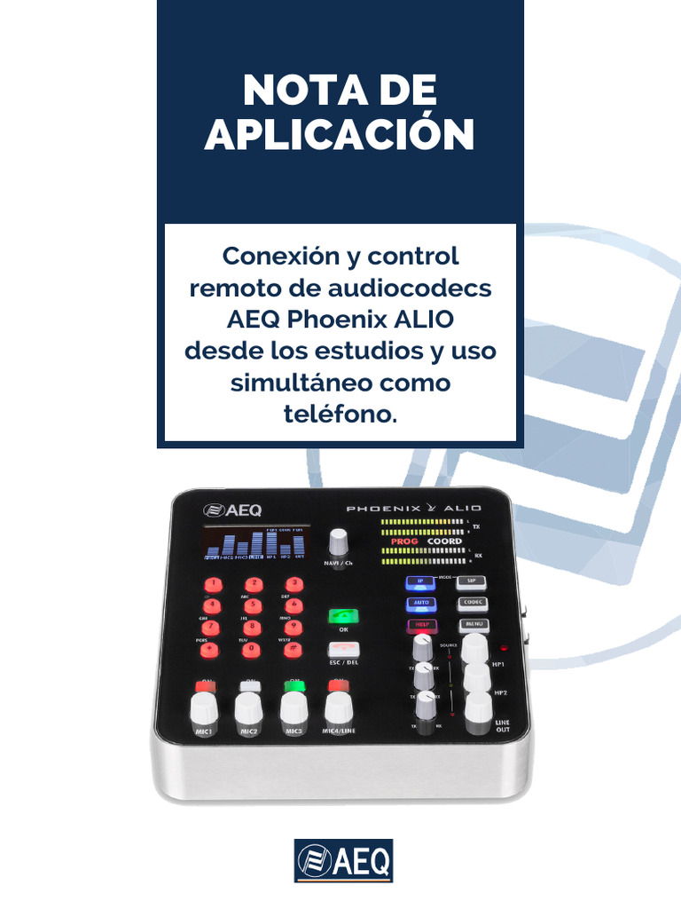 Phoenix NA6 ALIO Control Remoto | PDF | protocolo de Iniciacion de Sesion | Servidor proxy