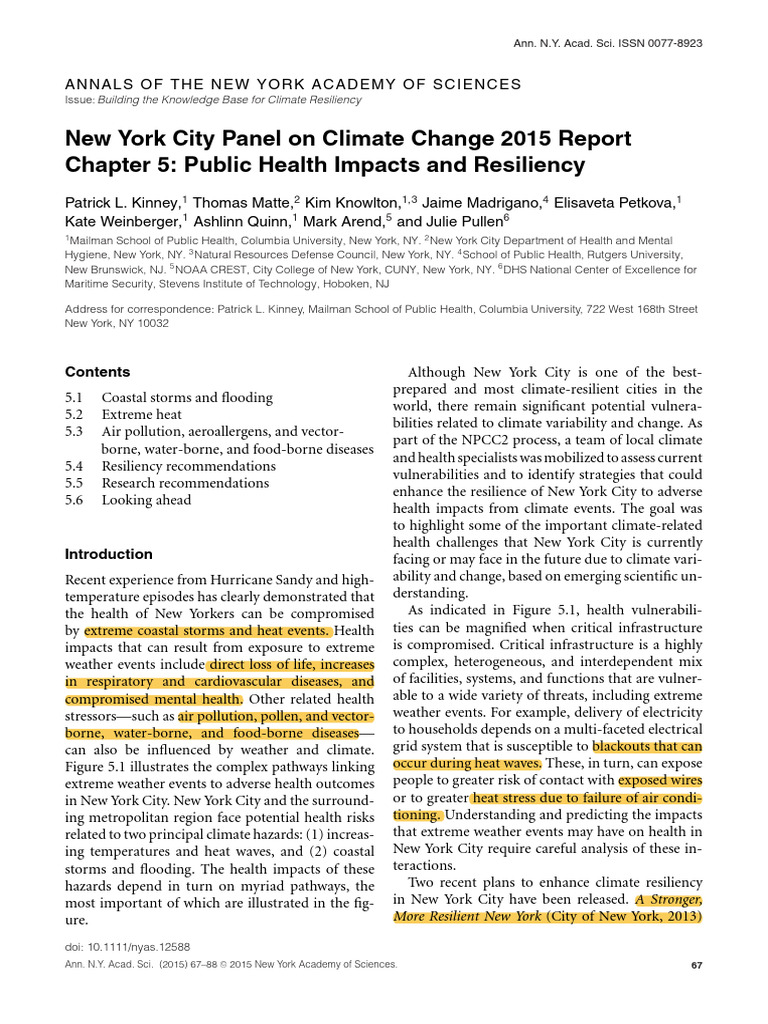 Annals of The New York Academy of Sciences - 2015 - Kinney - New York ...